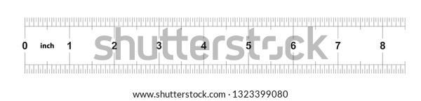 Ruler 8 Inches Metric Division Price Stock Vector (Royalty Free ...
