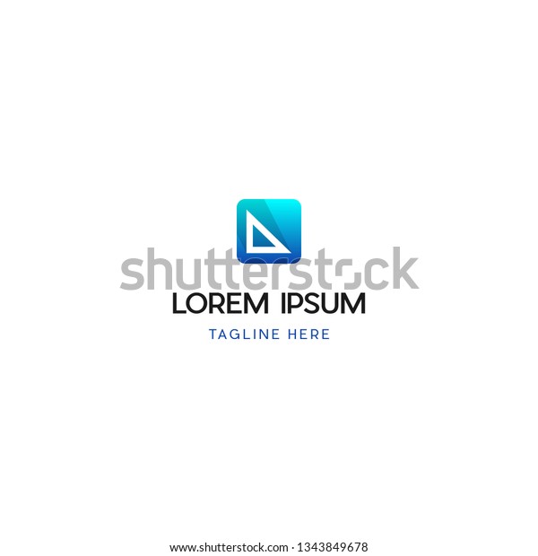 Ruler Apps Icon Media Technology Logo Stock Vector (Royalty Free ...