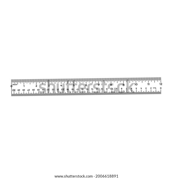 Ruler Cm Measurement Numbers Scale Vector Stock Vector (Royalty Free ...