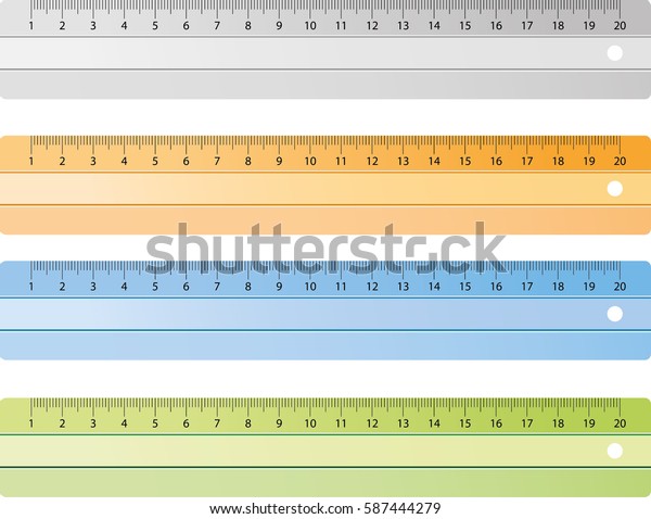 Ruler Color Stock Vector (Royalty Free) 587444279