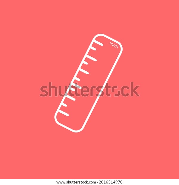 Ruler Concept Illustration Symbol Logo Math Stock Vector (Royalty Free ...