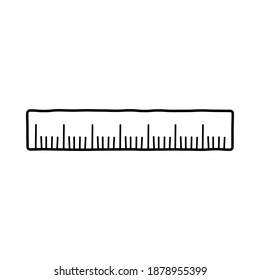 Ruler Doodle Vector Image Isolated Over Stock Vector (Royalty Free ...
