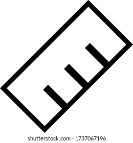 Ruler Icon Outline Isolated Vector Illustration Stock Vector (Royalty ...