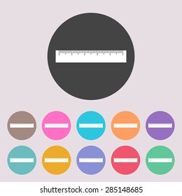 Ruler Icon Set Colored Icons Stock Vector (Royalty Free) 285148685 ...