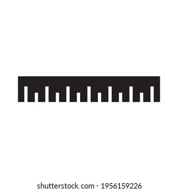Ruler Icon Ruler Symbol Flat Vector Stock Vector (Royalty Free ...