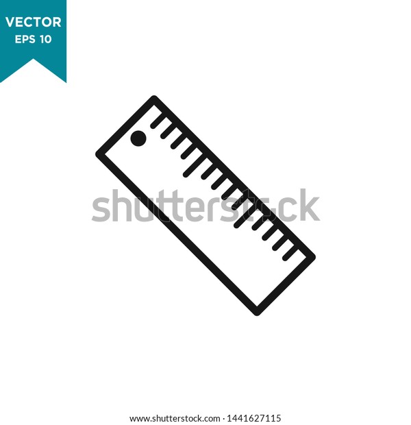 Ruler Icon Trendy Flat Style Stock Vector (Royalty Free) 1441627115 ...