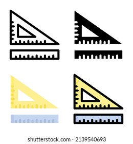 Ruler Icon Vector Illustration Logo Template Stock Vector (Royalty Free ...