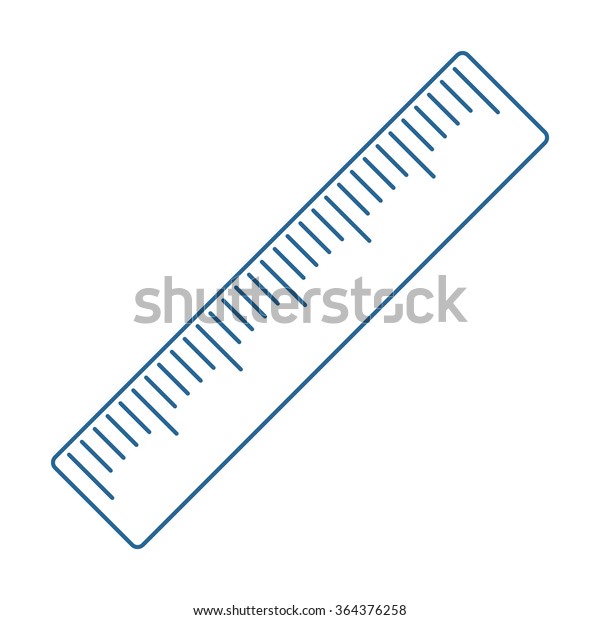Ruler Icon Vector Illustration Modern Design Stock Vector (Royalty Free ...