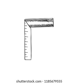 Ruler Isolated On White Background Vector Stock Vector (Royalty Free ...