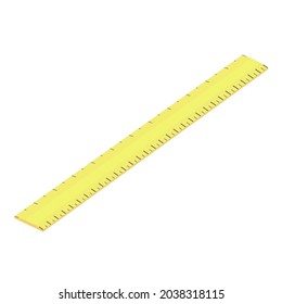 Ruler Isolated On White Background Vector Stock Vector (Royalty Free ...