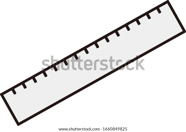 Ruler Measurement Isolated Vector Illustration Stock Vector (Royalty ...