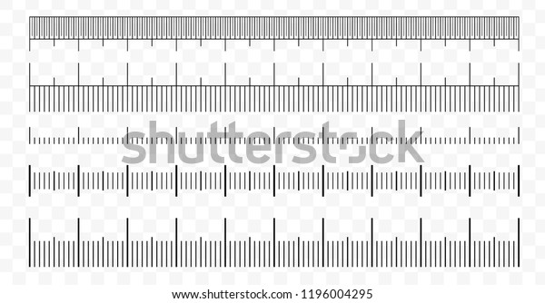 Ruler Scale Measure Length Measurement Scale Stock Vector (Royalty Free ...