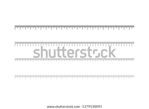 Ruler Scale Measure Measurement Scale Chart Stock Vector (Royalty Free ...
