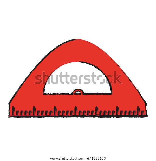 Ruler School Supply Icon Image Stock Vector (Royalty Free) 671383153 ...