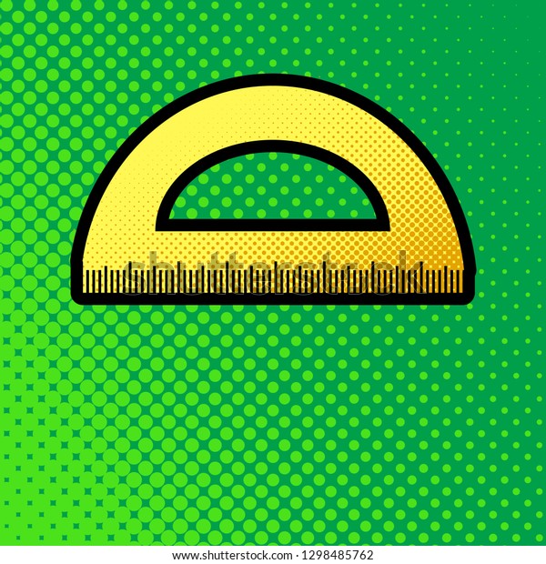 Ruler Sign Illustration Vector Pop Art Stock Vector (Royalty Free ...