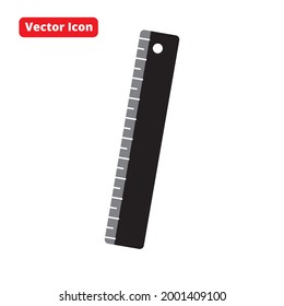 Ruler Silhouette Vector Icon Black Isolated Stock Vector (Royalty Free ...