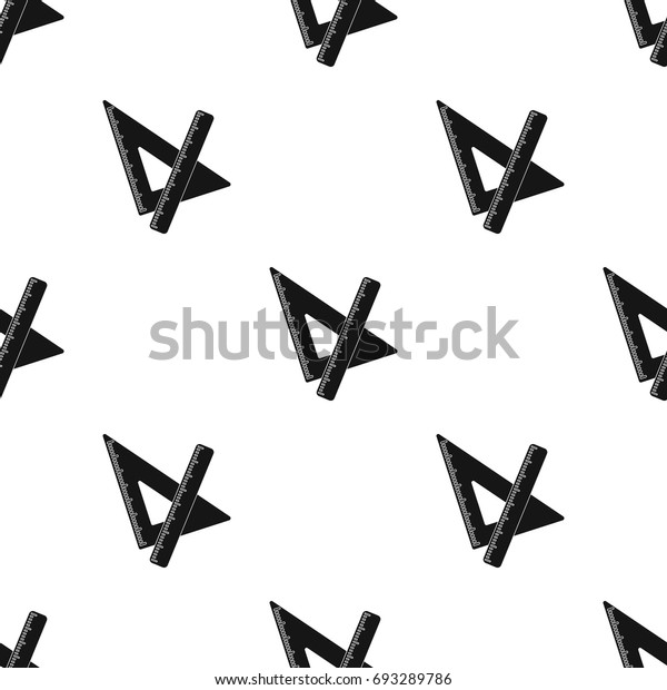 Ruler Triangle Devices School Drawingschool Education: vector de stock ...