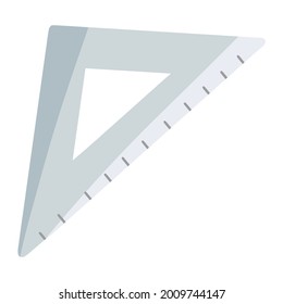 Ruler Triangle School Color Illustration Stock Vector (Royalty Free ...