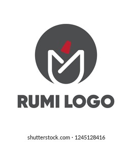 Rumi Logo Design Stock Vector (Royalty Free) 1245128416 | Shutterstock