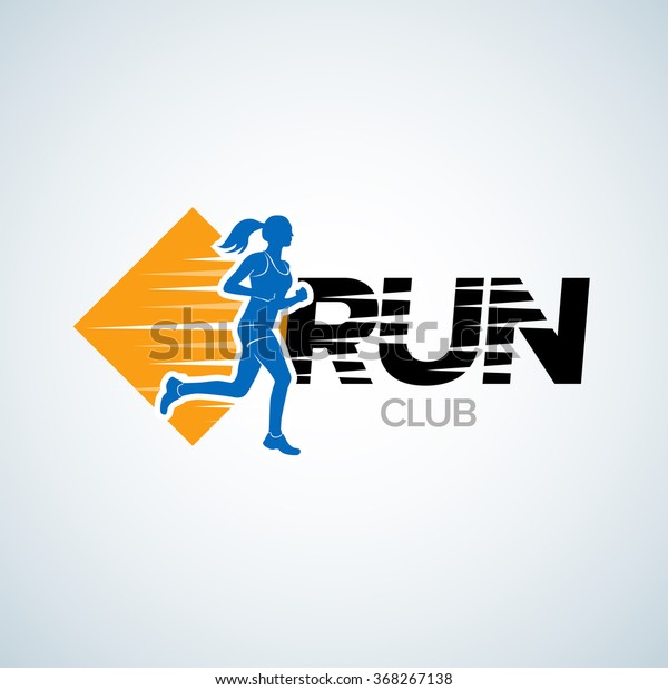 Run Club Logo Template Sport Logotype Stock Vector (Royalty Free) 368267138 Run Club Logo Template Sport Logotype Stock Vector (Royalty Free) 368267138