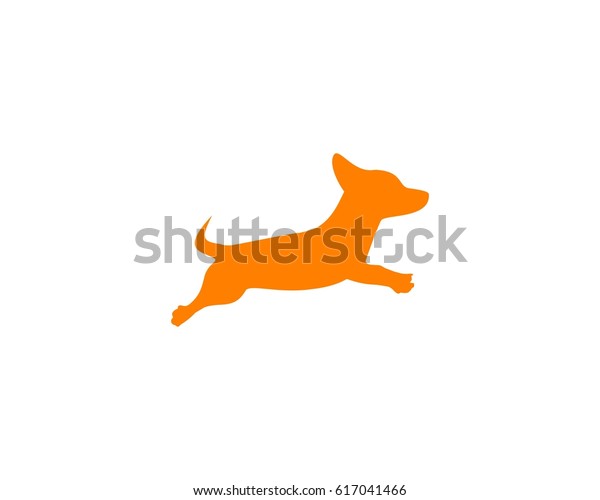 Run Dog Logo Stock Vector (Royalty Free) 617041466 | Shutterstock