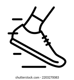 Run Icon Running Vector Illustration Stock Vector (Royalty Free ...