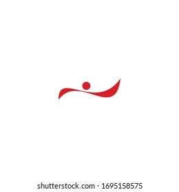 Run Man Red Line Logo Stock Vector (Royalty Free) 1695158575 | Shutterstock