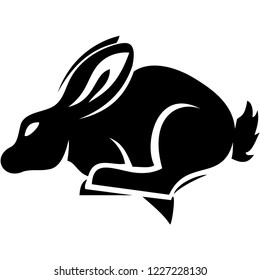 Run Rabbit Icon Stock Vector (Royalty Free) 1227228130 | Shutterstock