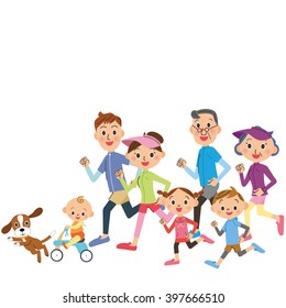 1,394 Run family marathon Stock Vectors, Images & Vector Art | Shutterstock
