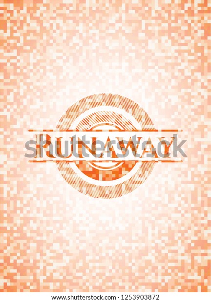 Runaway Orange Tile Background Illustration Square Stock Vector ...
