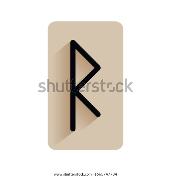 Vektor Stok Runes Letter Runic Alphabets Sign Symbol (Tanpa Royalti ...