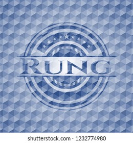 Rung Blue Emblem Geometric Background Stock Vector (Royalty Free ...