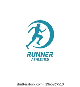 Runner Logo Design Inspiration Vector Template: เวกเตอร์สต็อก (ปลอดค่า ...
