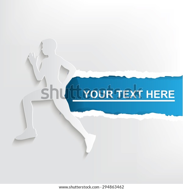 Running Banner Designclean Vector Stock Vector (Royalty Free) 294863462 ...