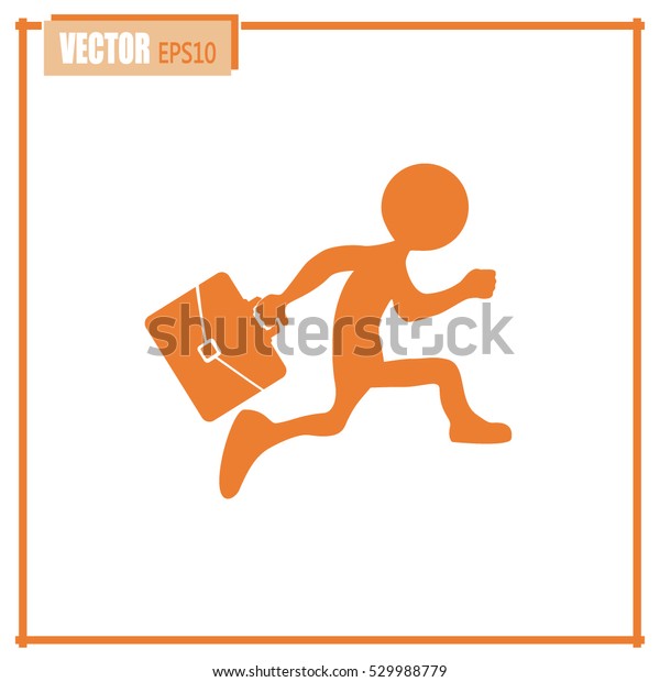 Running Business Man Stock Vector (Royalty Free) 529988779 | Shutterstock