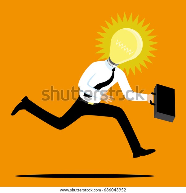 Running Business Man Stock Vector (Royalty Free) 686043952 | Shutterstock