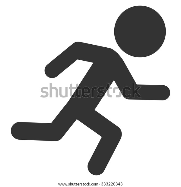 Running Child Vector Icon Style Flat Stock Vector (Royalty Free) 333220343