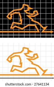 Running Diagram Stock Vector (Royalty Free) 27641134 | Shutterstock