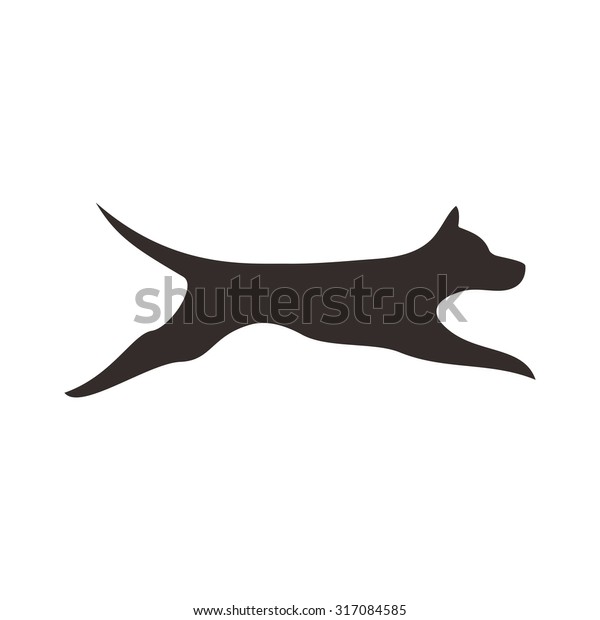 Running Dog Logo Stock Vector (Royalty Free) 317084585 | Shutterstock