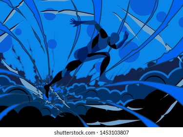 Running Explode Background Sport Event Vector Stock Vector (Royalty ...