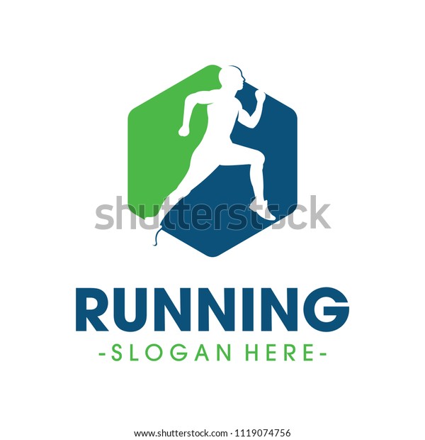 Running Health Marathon Logo Vector : image vectorielle de stock (libre ...