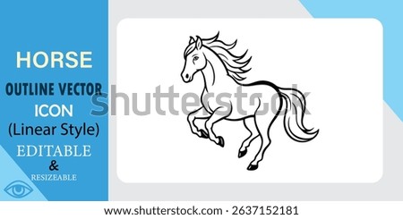 Running Horse Outline | Free download on ClipArtMag