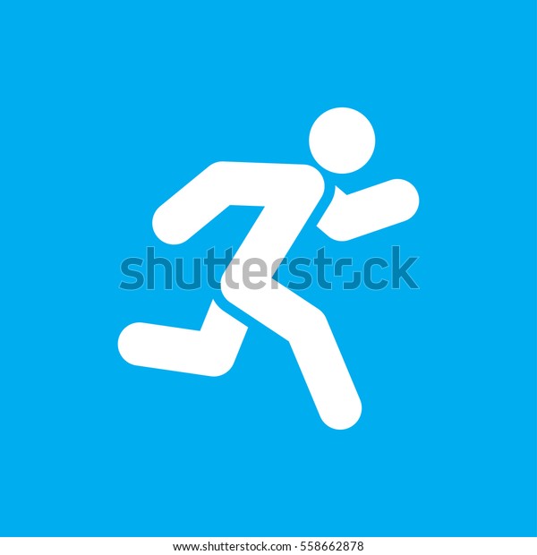 Running Icon Illustration Isolated Vector Sign Stock Vector (Royalty ...
