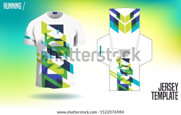 Running Jersey Template Ready Use: เวกเตอร์สต็อก (ปลอดค่าลิขสิทธิ์) 1522076984 | Shutterstock