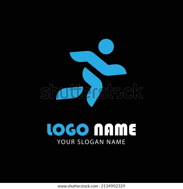 Running Logo Design Inspiration Vector Illustration Stock Vector ...