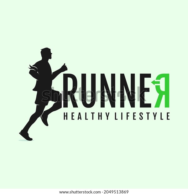 Running Logo Template Wellbuilt Male Mascot Stock Vector (Royalty Free ...