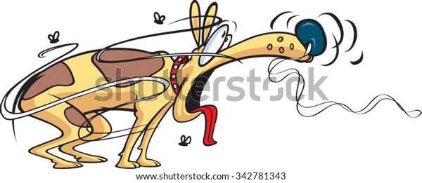 Running MailmanCartoon of a Mailman running from a small Dog. Vector ...