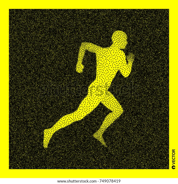 Running Man 3d Human Body Model Stock Vector (Royalty Free) 749078419 ...