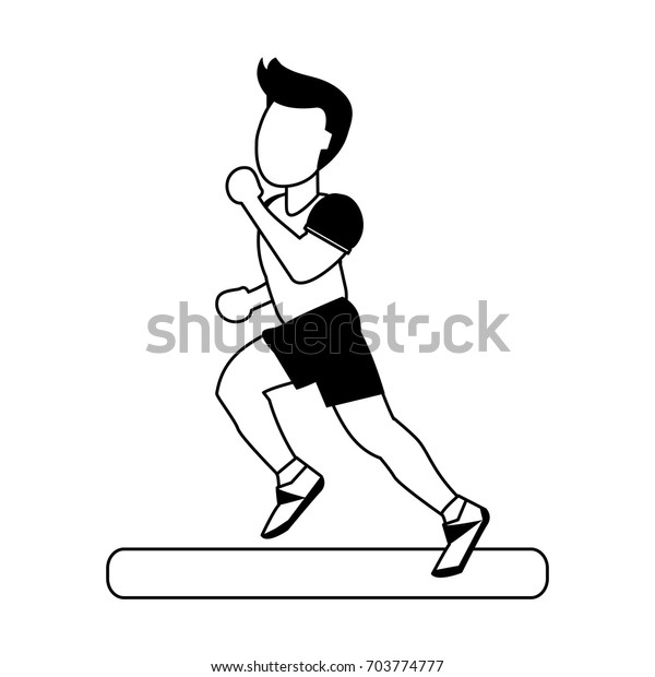 Running Man Avatar Sideview Icon Image Stock Vector (Royalty Free ...