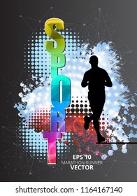 Running Man Design Vector Illustration Stock Vector (Royalty Free ...